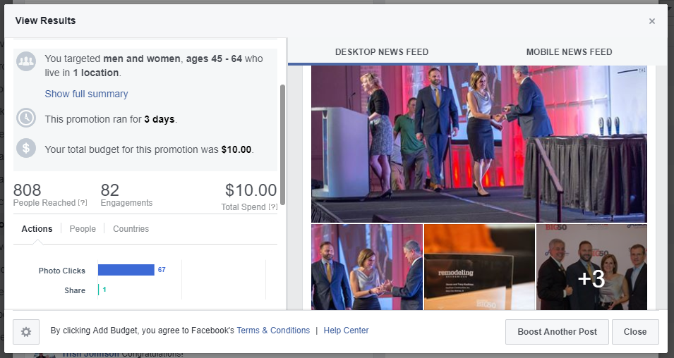 The Anatomy of a Perfect Facebook Post: Studying a Client Success Story